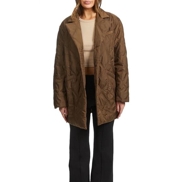 Ganni | Jackets & Coats | New Ganni Ripstop Blazer In Teak | Poshmark